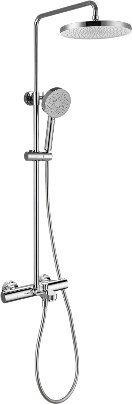 Душевая стойка AQUATEK AQ2043CR с термостатом, хром