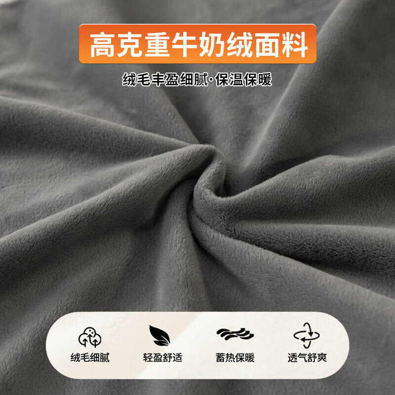 Набор из 4 предметов MUJI с молочной вельветовой тканью 1.5/1.8 м утепленный двусторонний коралловый флис для осени и