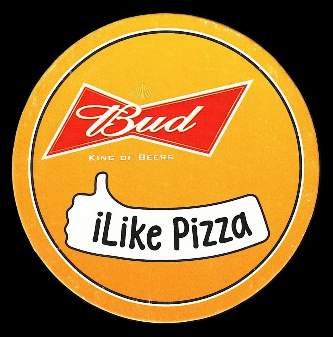 Бирдекель (костер) Чехия Bud iLike Pizza (подставка под пивной бокал)
