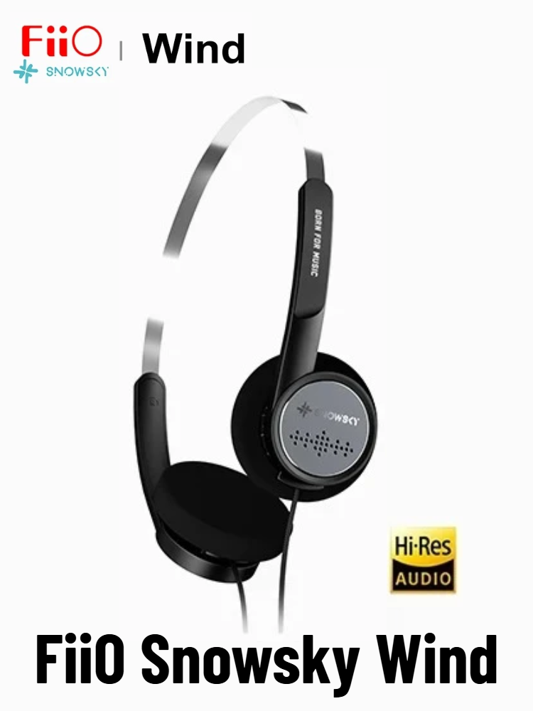 FiiO Snowsky Wind Наушники-вкладыши Hi-Res Audio 3,5 Мм С Микрофоном И Динамическим Драйвером 40 Мм HiFi-гарнитура