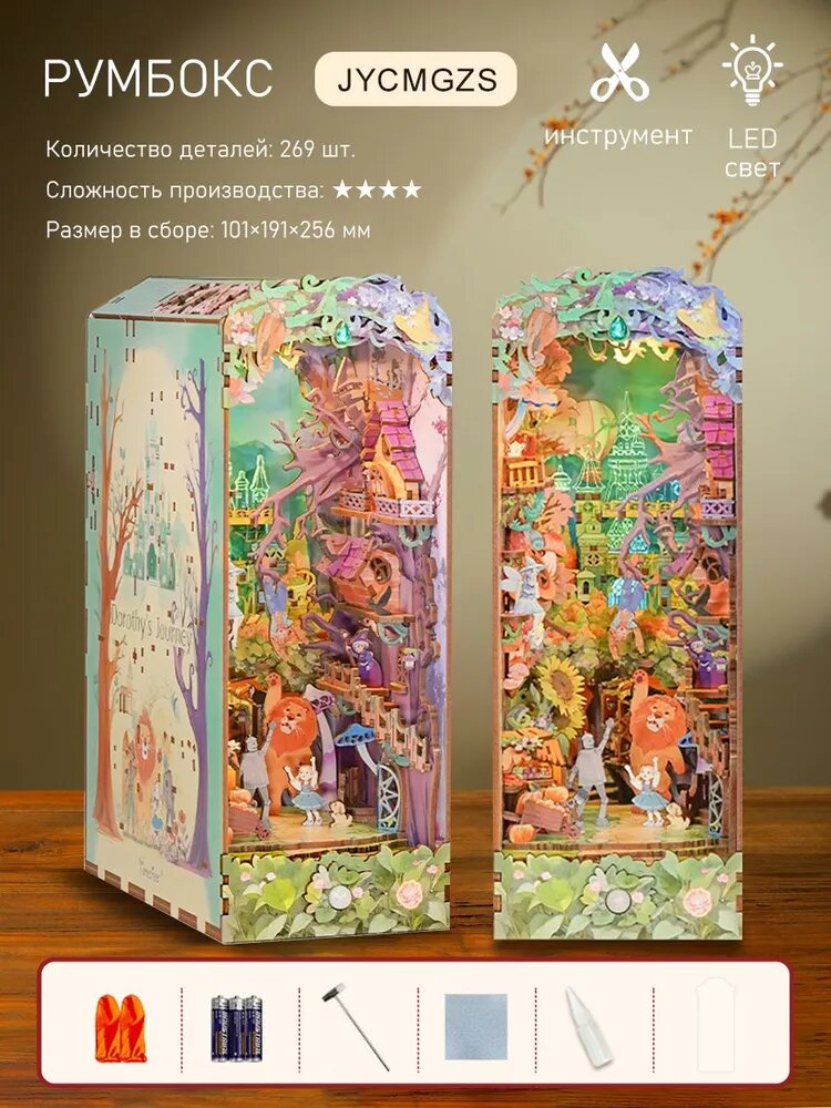 Подарочный Интерьерный конструктор (Румбокс) миниатюра JYCMGZS "Волшебник страны Оз" DIY House