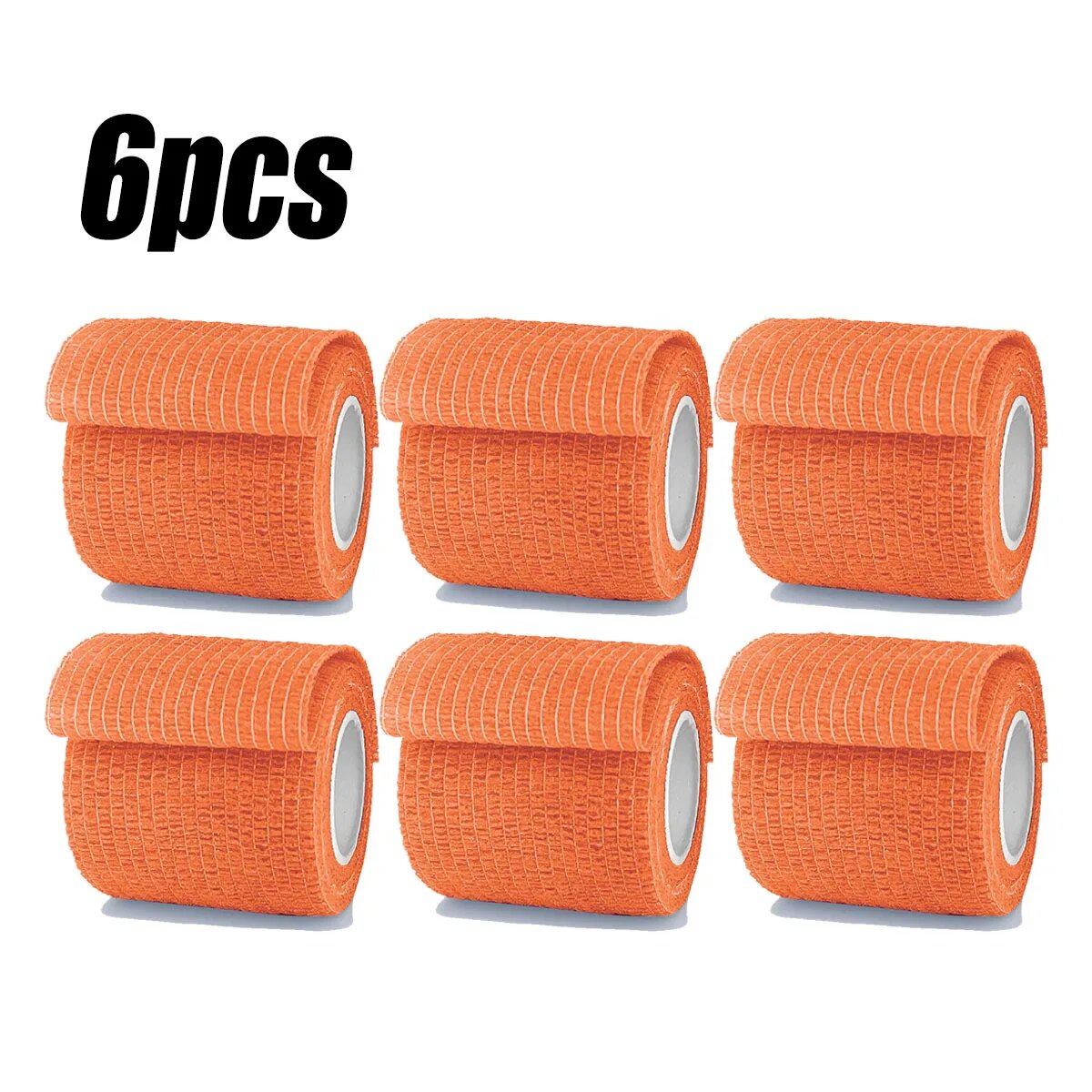 Самоотклеивающаяся спортивная повязка Orange 2.5x4.8m, 5x4.8m, 7.5x4.8m, 10x4.8m, 2.5cmx4.8m, 6pcs
