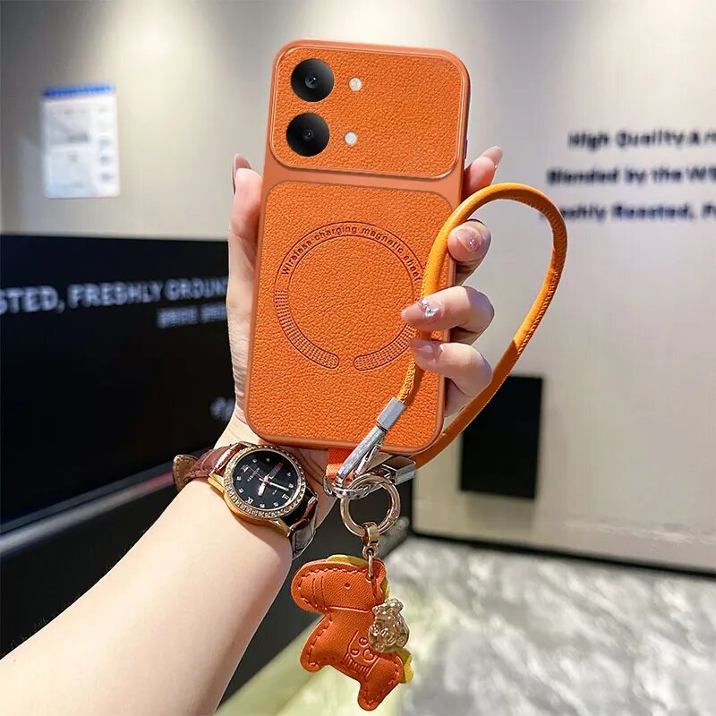 Чехол для POCO X8 Pro Max, магнитный, приятный на ощупь, с маленьким Поко Х8 Про, Оранжевый, orange