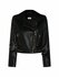 Куртка Elisabetta Franchi Zip-detail leather jacket, размер 44