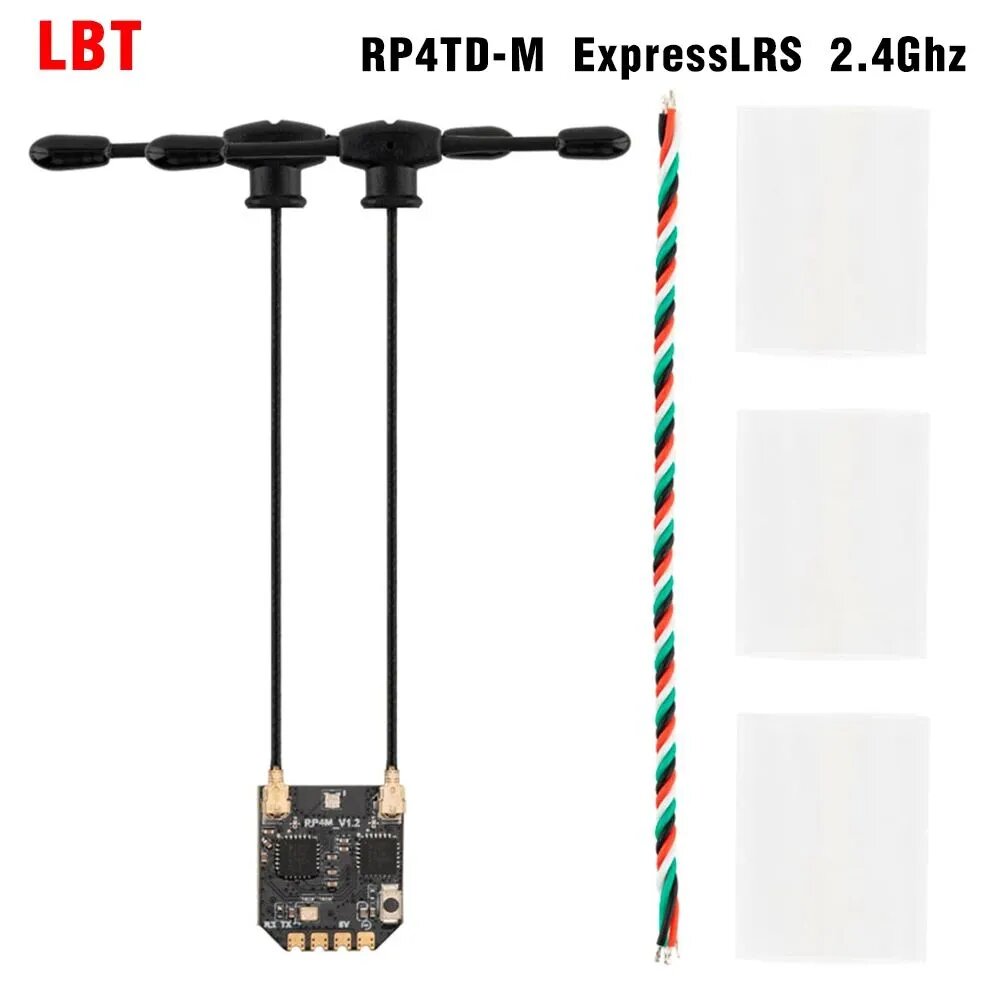 Приемник RadioMaster RP4TD-M ExpressLRS с истинным разнесением 2,4 ГГц