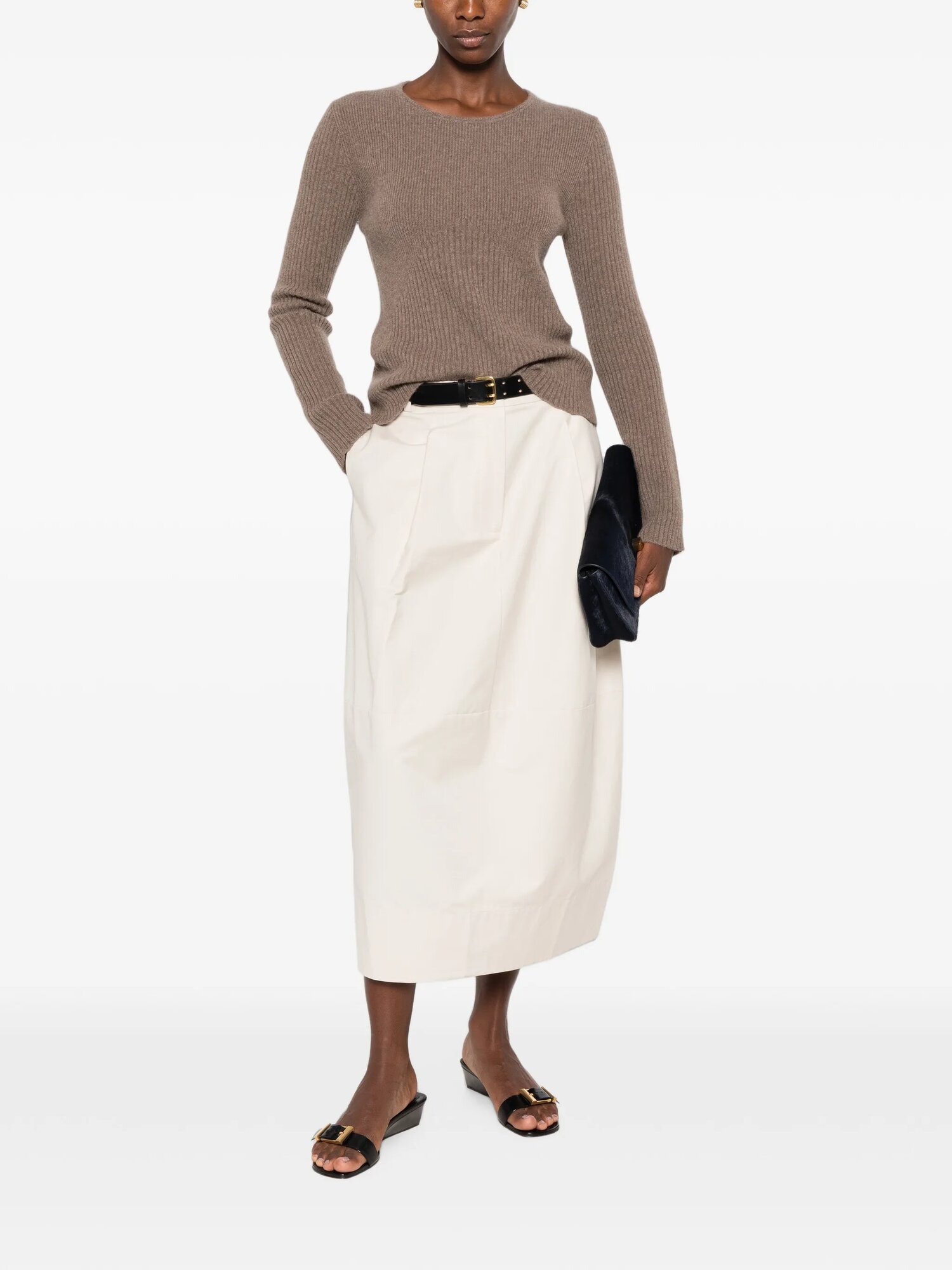 Свитер Jil Sander Ribbed-knit sweater, размер 44 — фото 1
