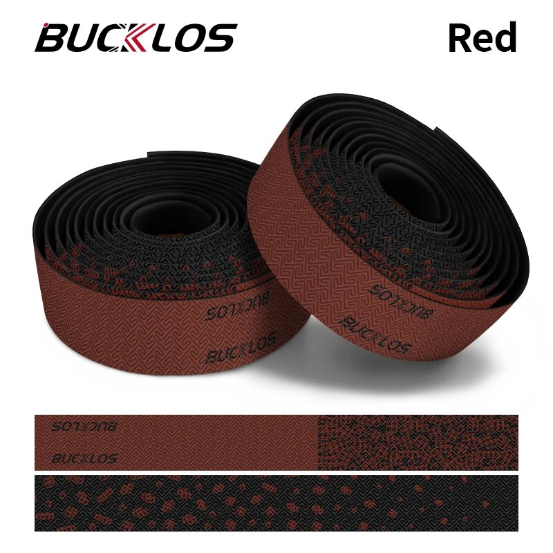 BUCKLOS лента для руля велосипеда белая Красный, RED