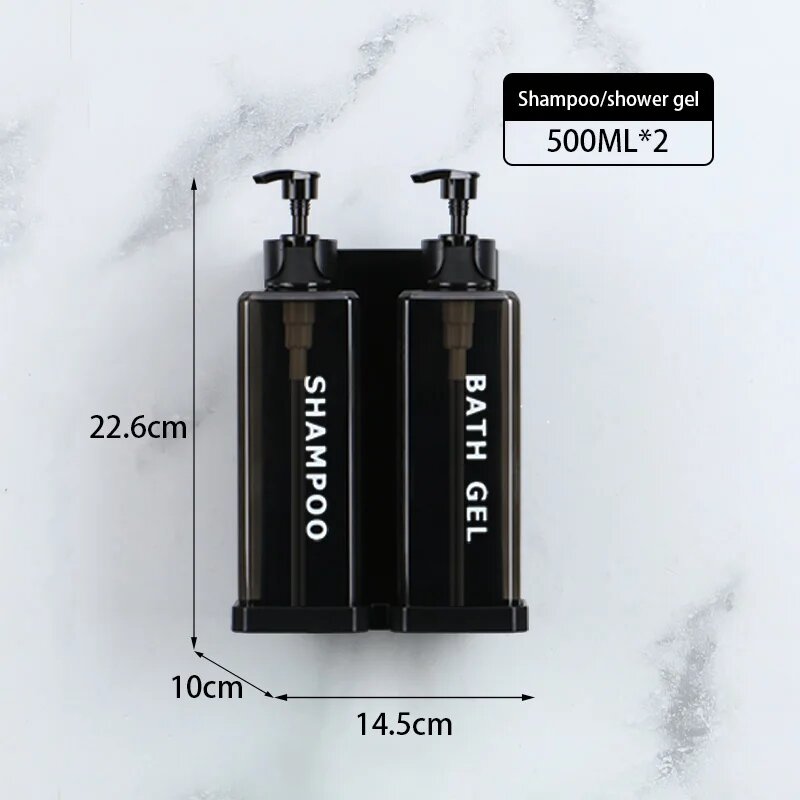 Настенный держатель для бутылки с дозатором мыла 500ML-2