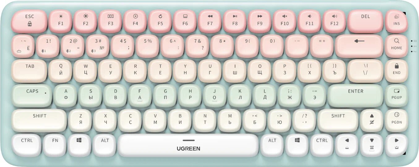 Клавиатура Ugreen Fun+, механическая, беспроводная, Bluetooth, 84 клавиши