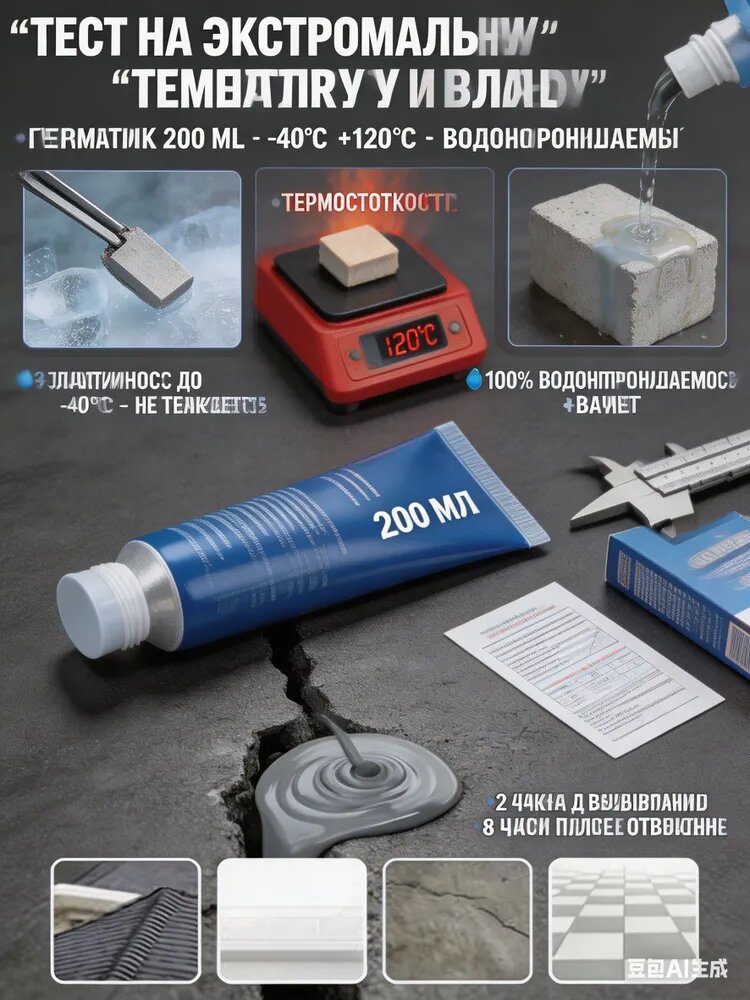 Клей строительный 200 мл 0.2 кг, 1 шт.