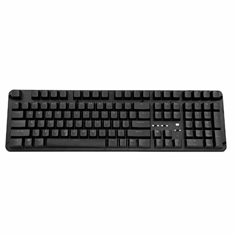 (Один комплект) Полупрозрачные колпачки Corsair Black PBT - черный