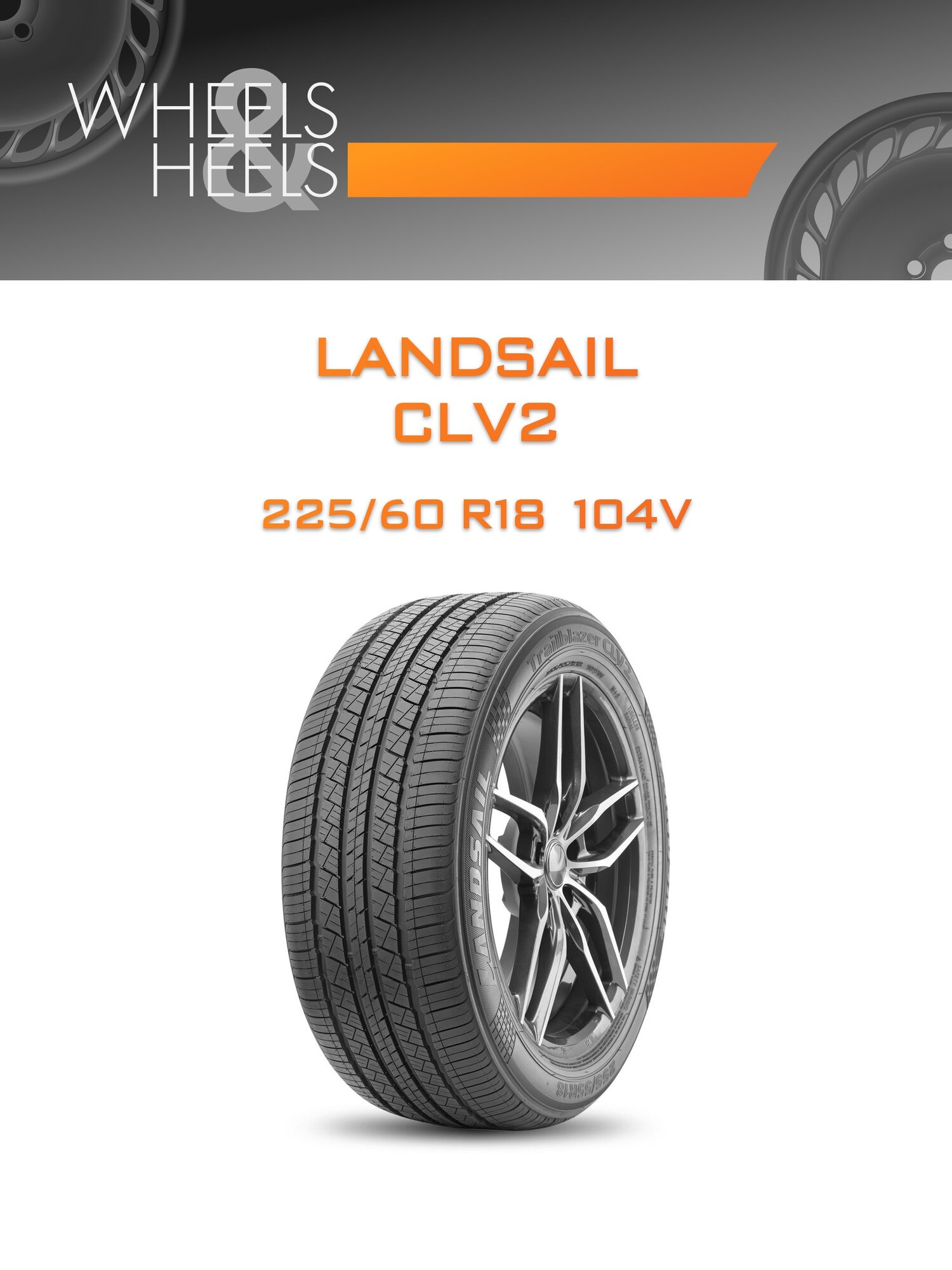 Шина автомобильная Landsail CLV2 HT 225/60 R18 104V XL SUMMER, летняя, универсальная