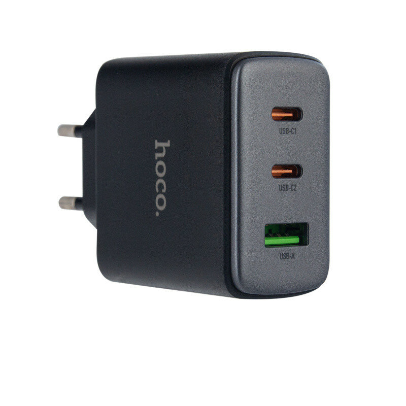 Сетевой адаптер HOCO C160A на USB QC 3.0 + 2 Type-С PD 65W зарядное устройство