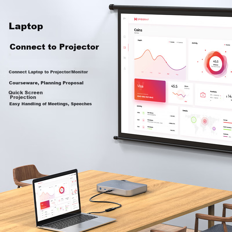 Shengwei Type-C в HDMI 4K преобразовательный кабель USB-C в HDMI адаптер для Apple MacBook Huawei P60 телефонов