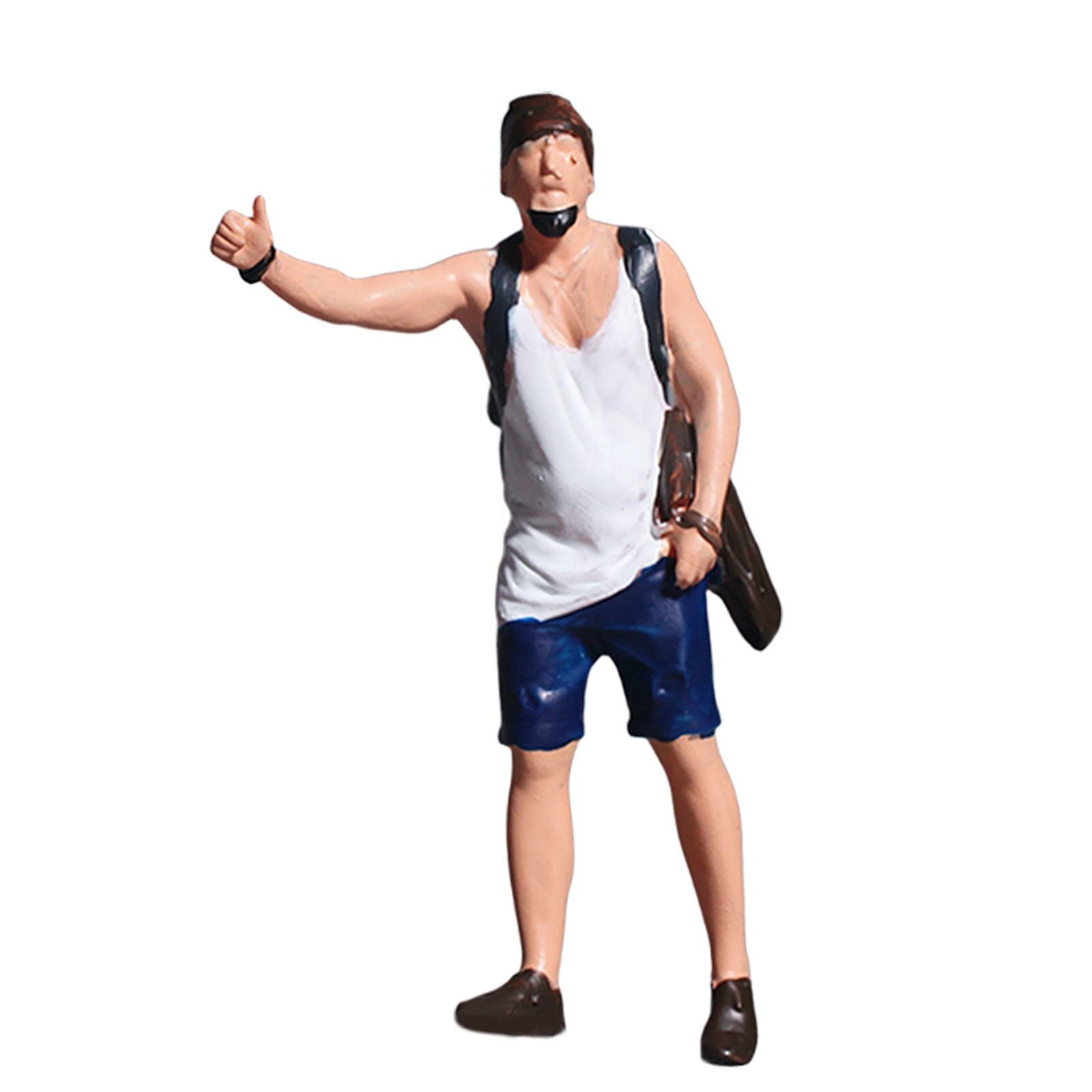 Фигурки людей в масштабе 1:64, смоляные диорамы, уличные персонажи для самостоятельной сборки сцены, мужчина, едущий в такси.