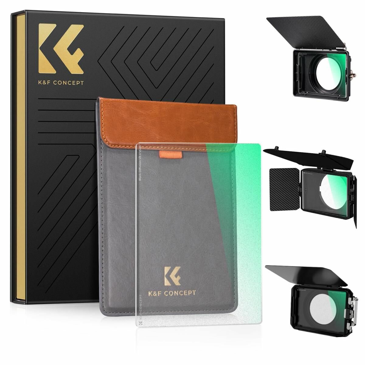 Светофильтр K&F Concept Black Mist 1/8 фильтр 4 x 5.65 для matte box, квадратный фильтр для кино и видеосъемки