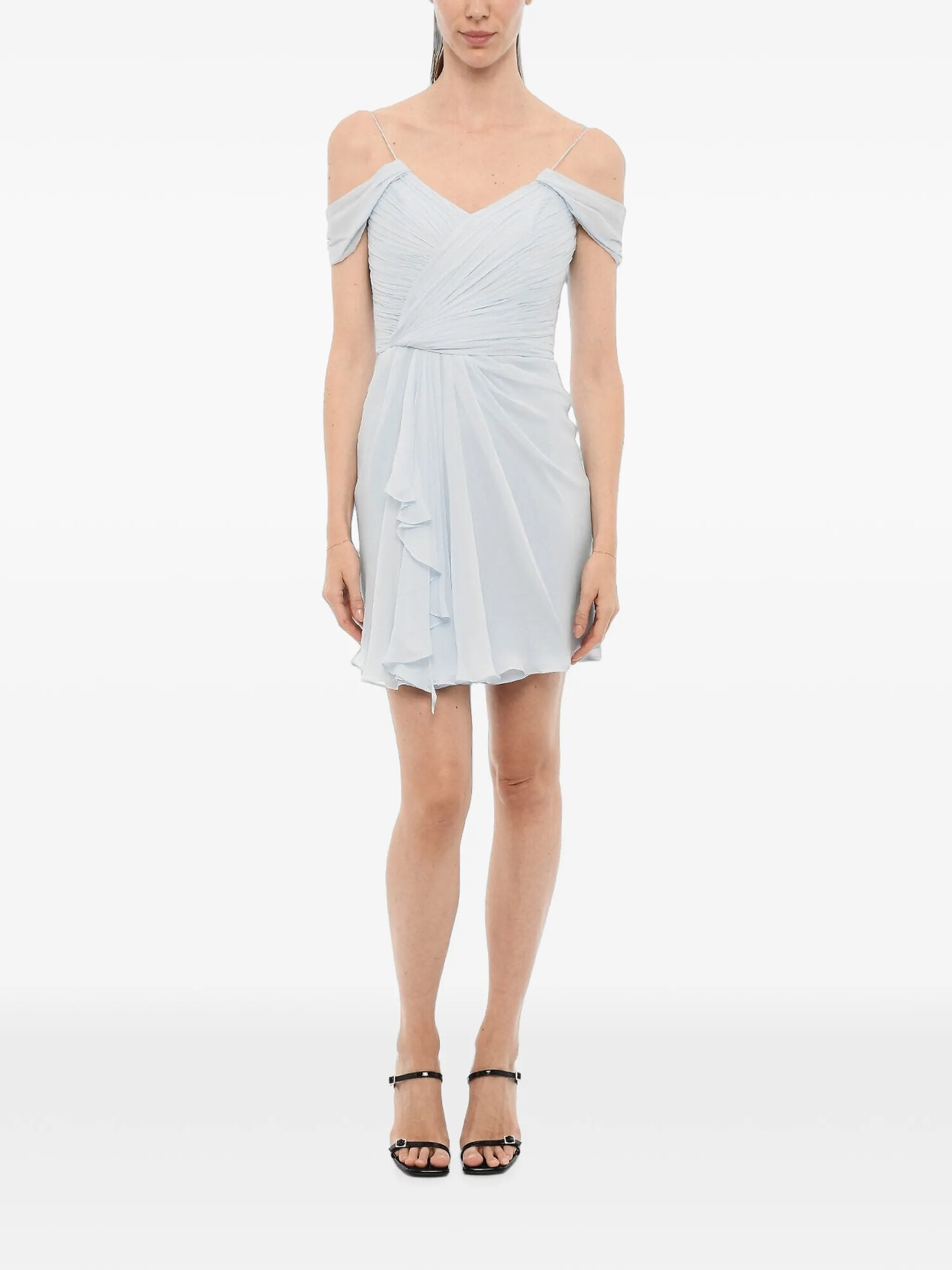 Платье Draped ruffled mini dress