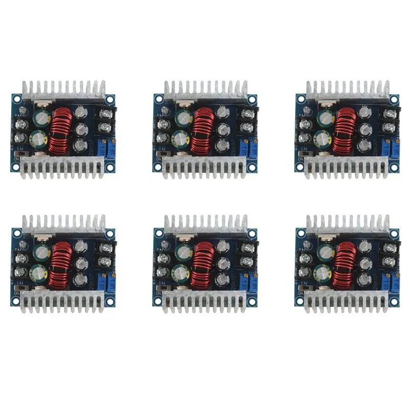 6X 300W 20A DC Buck Модуль постоянного тока Регулируемое понижающее напряжение преобразователя