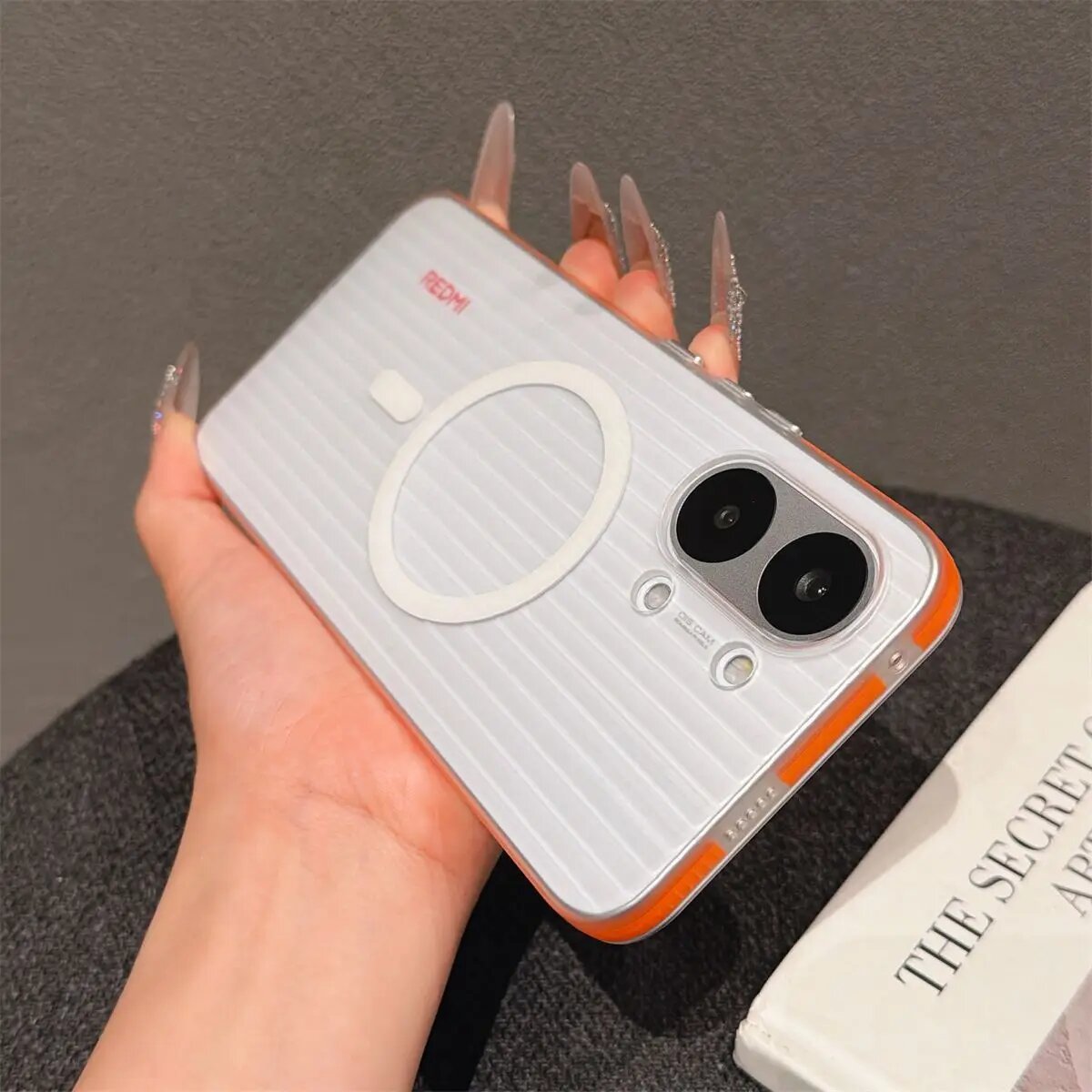 Чехол для Xiaomi Poco X8 Pro Max, простой магнитный матовый прозрачный гофрированный жесткий чехол для Poco X8 Pro, пылезащитный бампер
