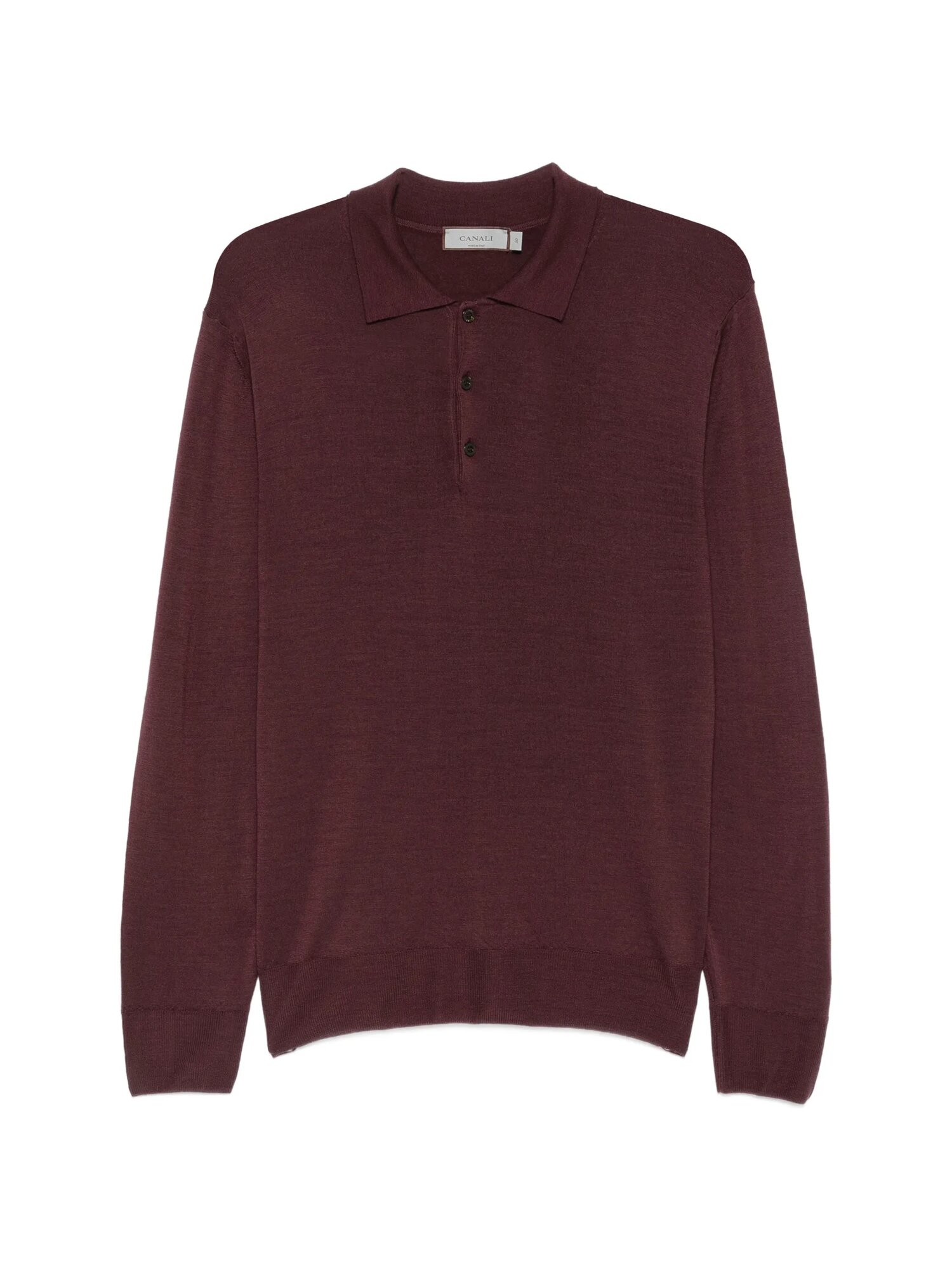 Рубашка Canali Wool polo shirt, размер 54