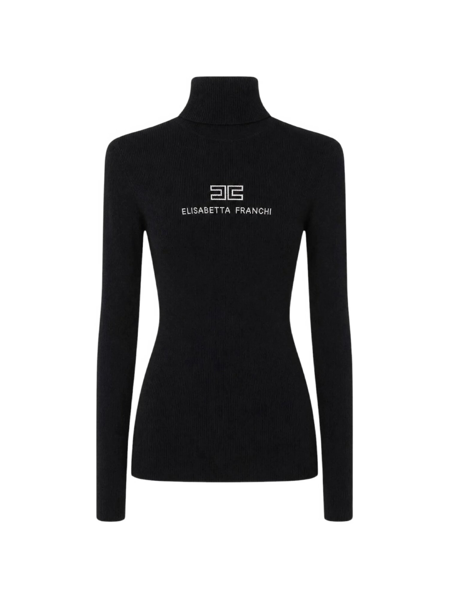 Свитер Logo-embroidered ribbed-knit sweater