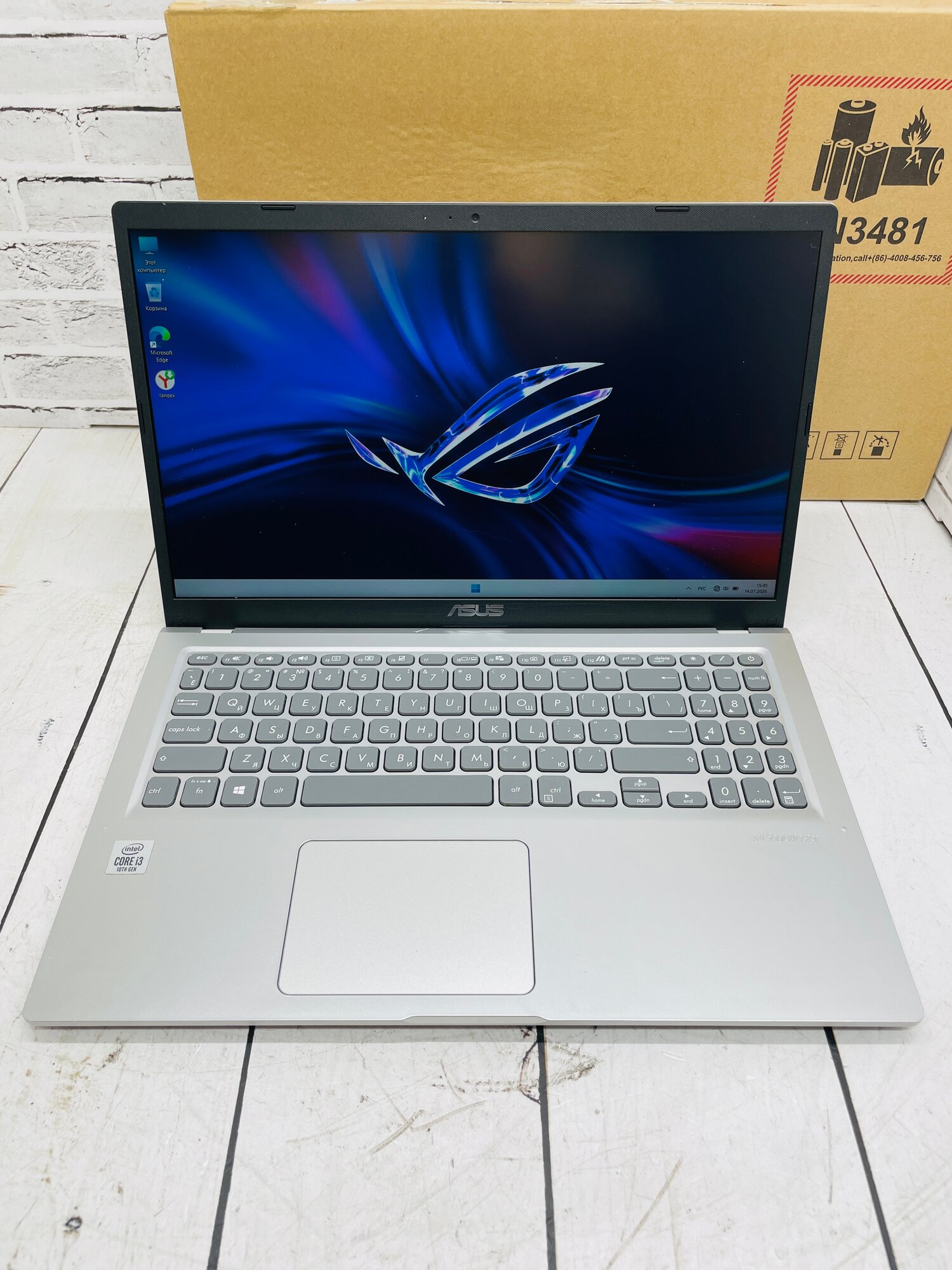Ноутбук 15,6, Asus F515J, Intel Core i3 1005g1, 6 Gb DDR4, 120 Gb SSD, Intel UHD