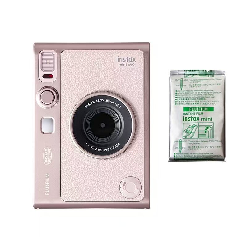 Фотоаппарат моментальной печати Fujifilm Instax Mini EVO, pink розовый (В комплекте 10 листов фотобумаги)