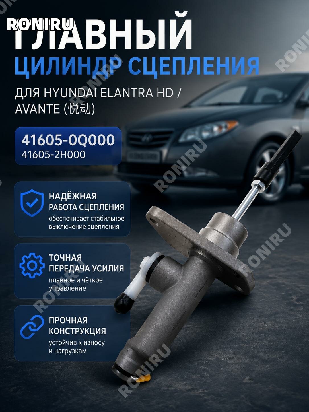 Главный цилиндр сцепления41605-0Q000 для Hyundai Elantra HD