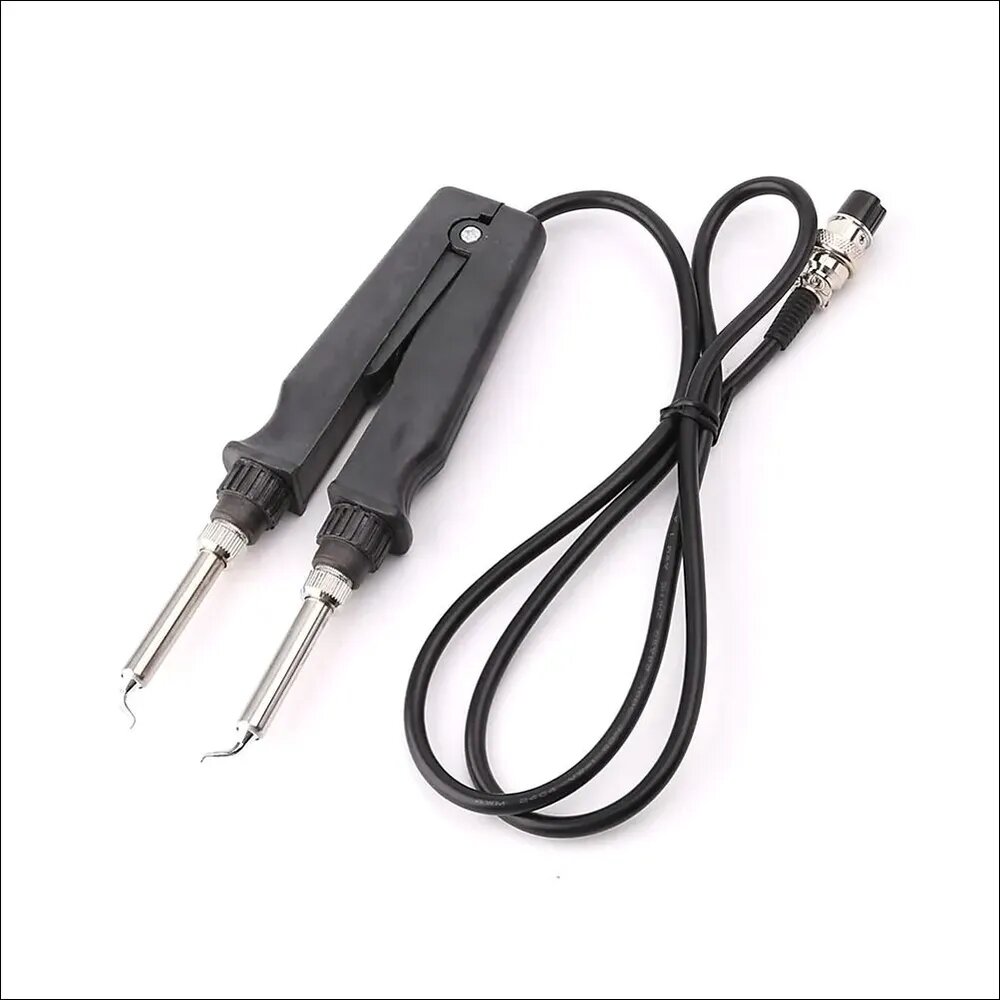 902 ESD SMD Двойной паяльник Пинцет с зажимом для ручки Нагревательные плоскогубцы St