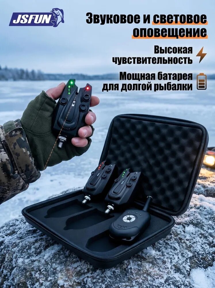 Сигнализатор поклевки электронный звуковой для рыбалки