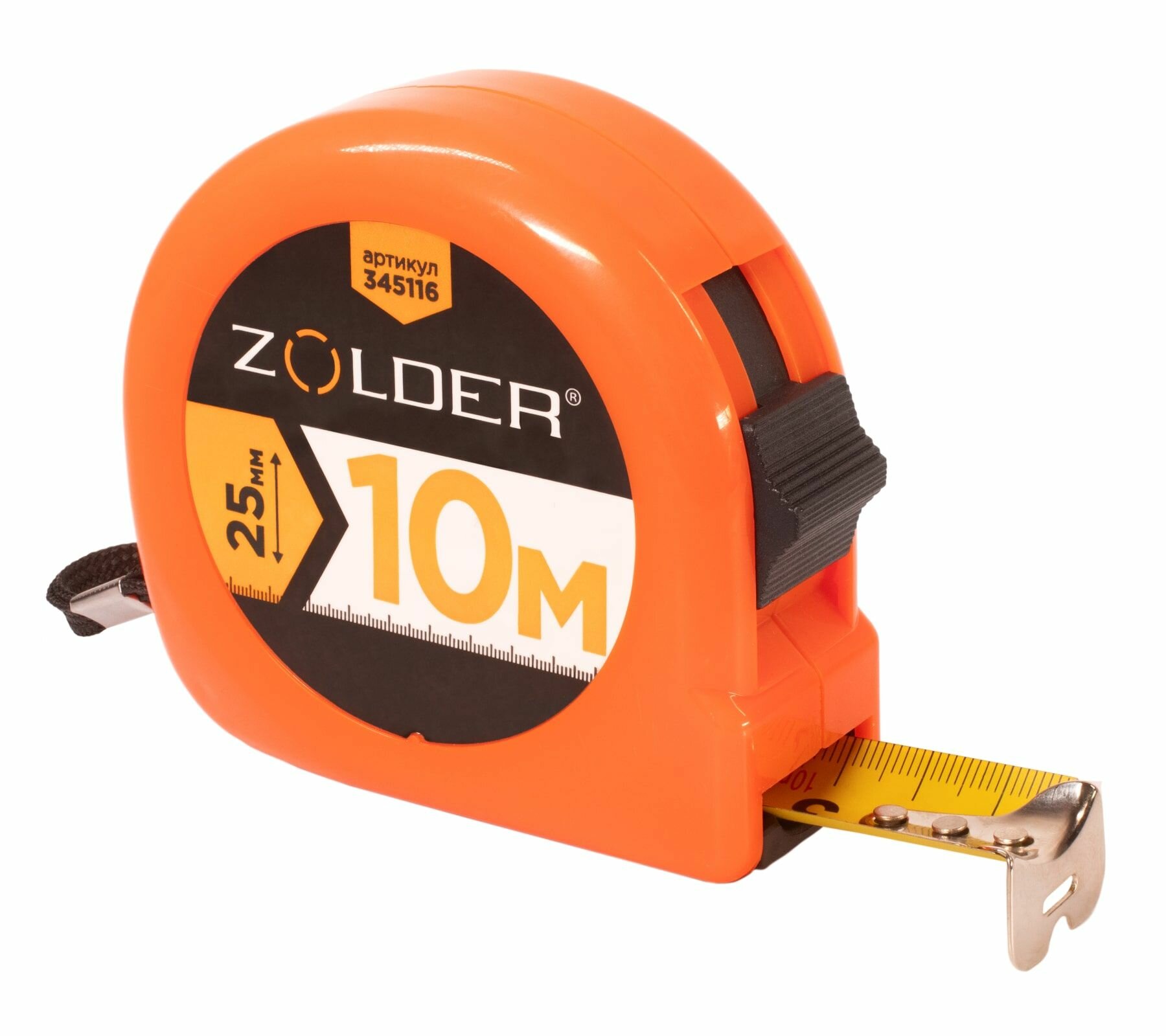 Рулетка классическая Zolder 10 м x 25 мм