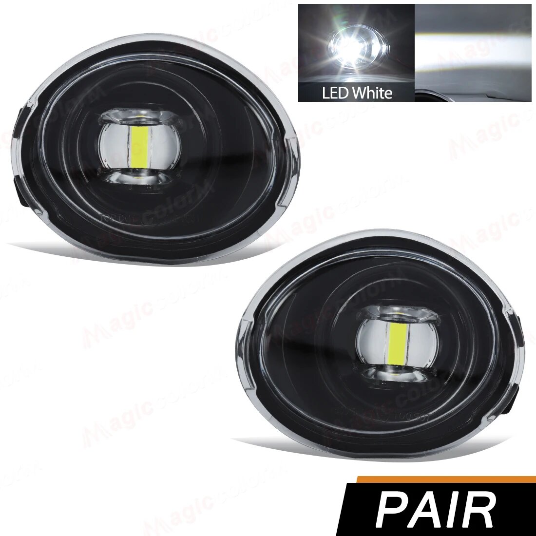 LED противотуманные фары для BMW E39/E46, черные