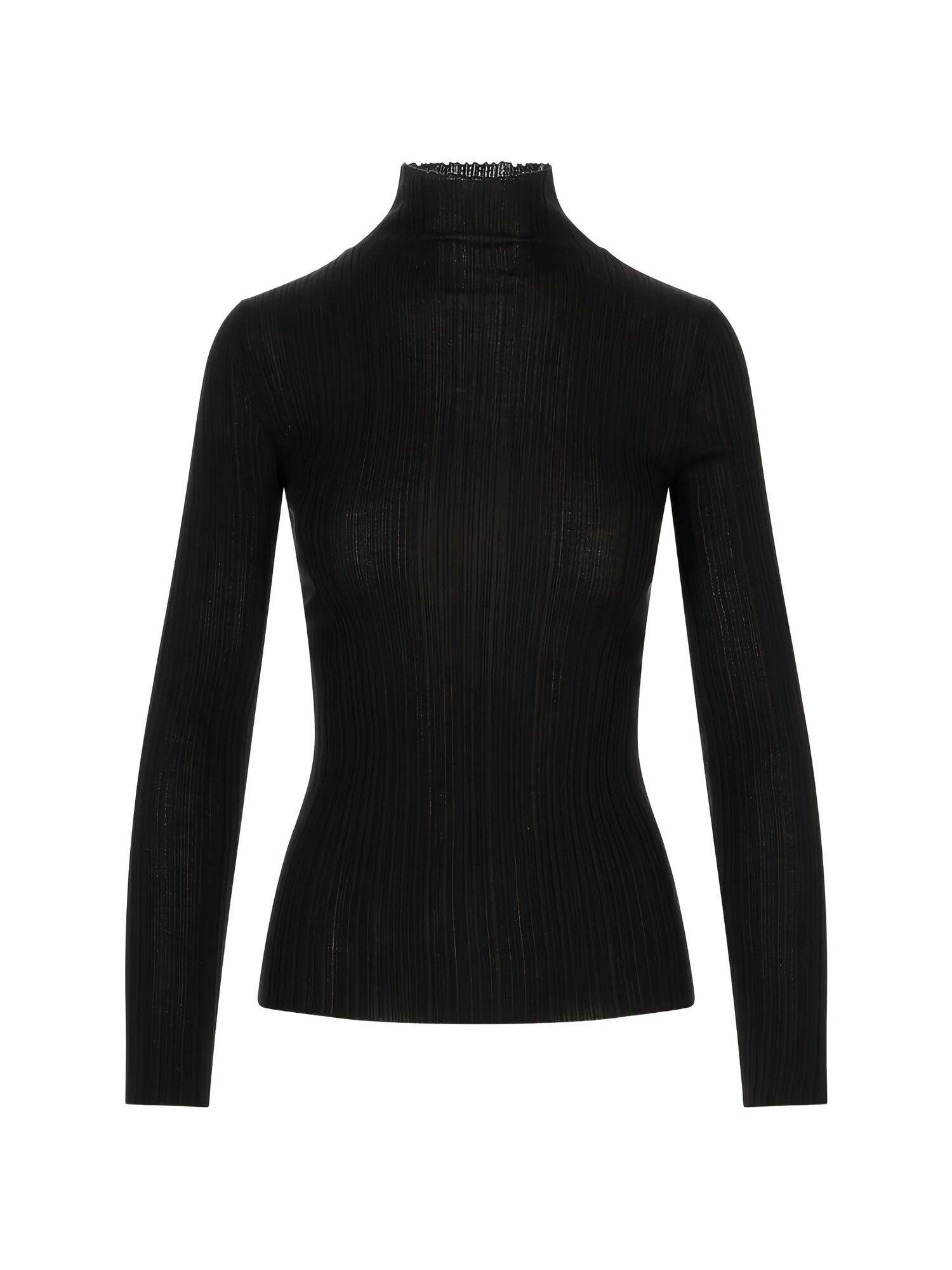 Свитер Agnona Ribbed-knit high-neck sweater