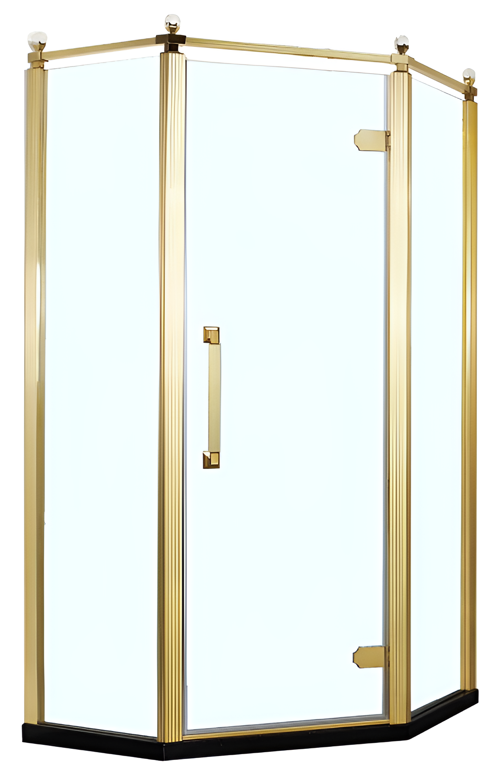 Душевое ограждение без поддона золото Azario ONTARIO 90х90х200 AZ-NBB3231 900 GOLD