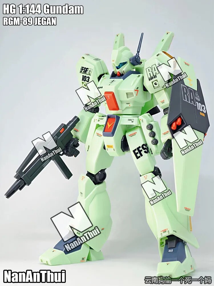 Сборная Игрушечная фигурка модель HG 1:144 Gundam RGM-89 JEGAN, Высококачественная модель, Поставляется с бесплатными наклейками
