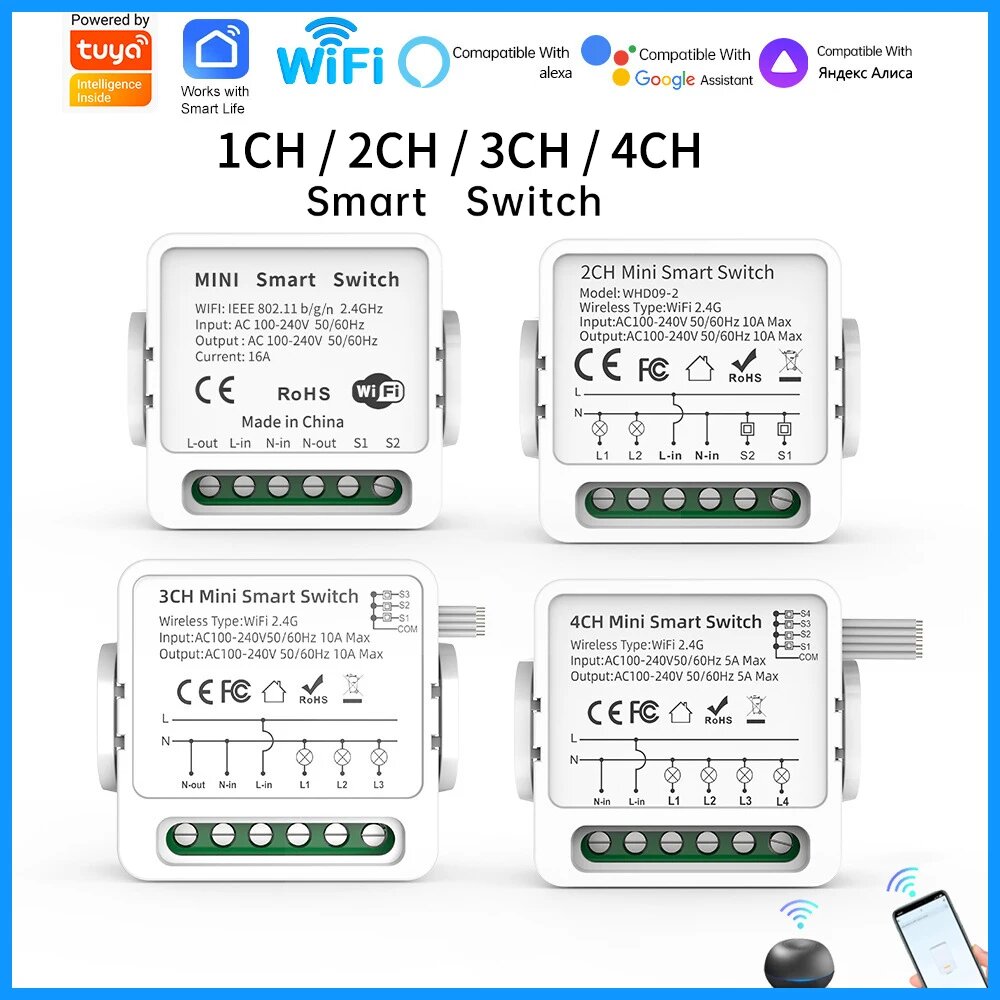 2CH Mini Smart Switch Wi-Fi — фото 1