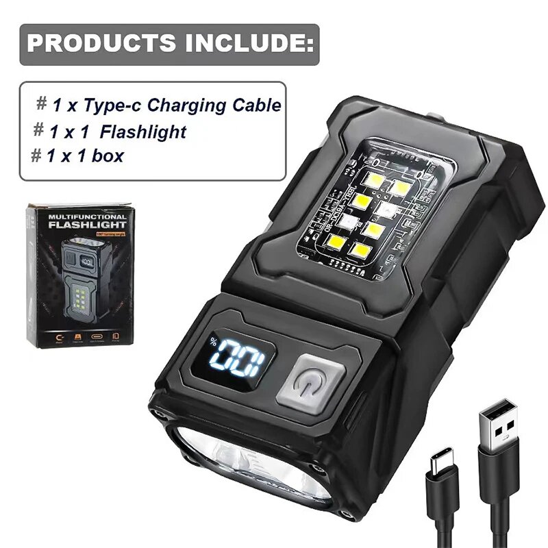 Портативный светодиодный фонарь COB 5W 1Pcs