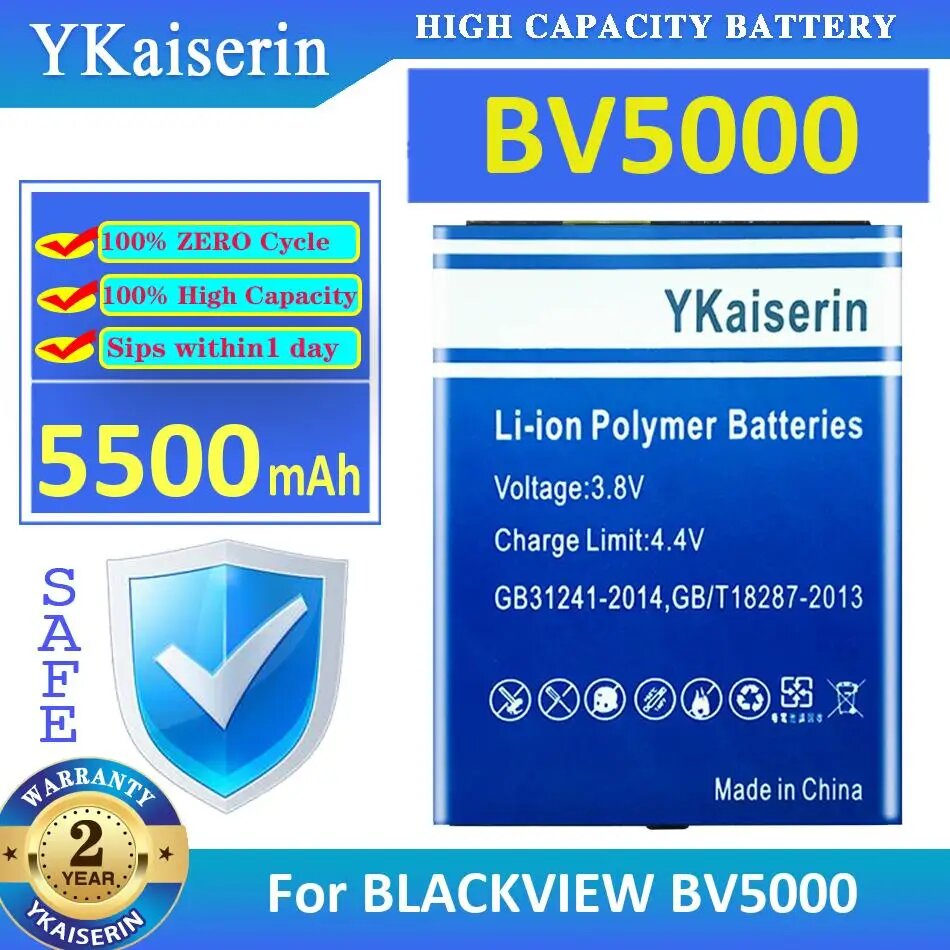 Аккумуляторы для мобильных телефонов BLACKVIEW BV5000