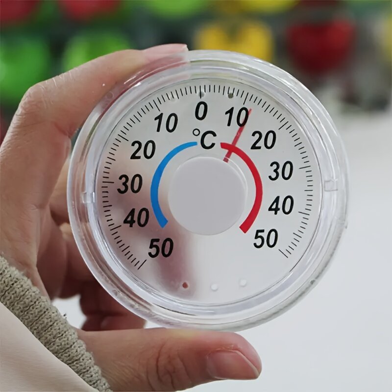 Самоклеящийся высокоточный термометр -50°C до +50°C круглый/квадратный для помещений и улицы, окон, стен, теплицы, сада и дома