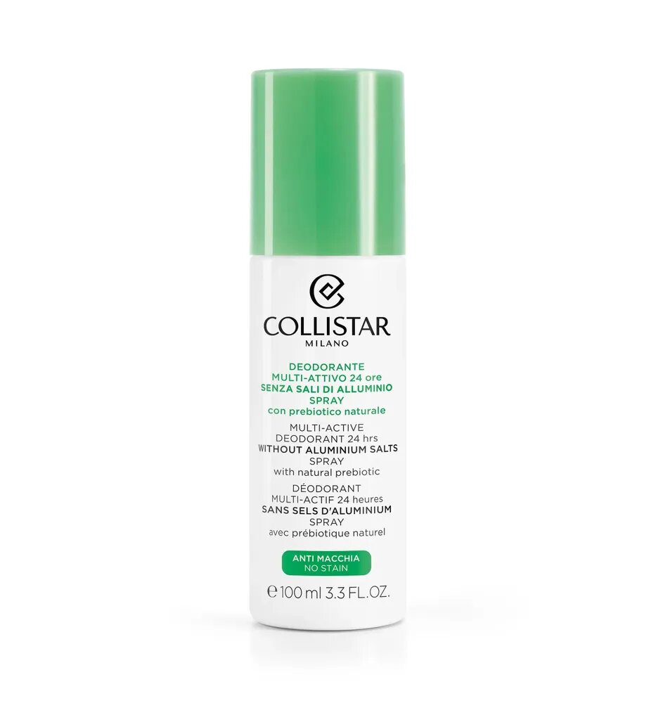 Спрей-дезодорант для чувствительной кожи, 100 мл, COLLISTAR MULTI-ACTIVE DEODORANT 24H NO ALUMINI