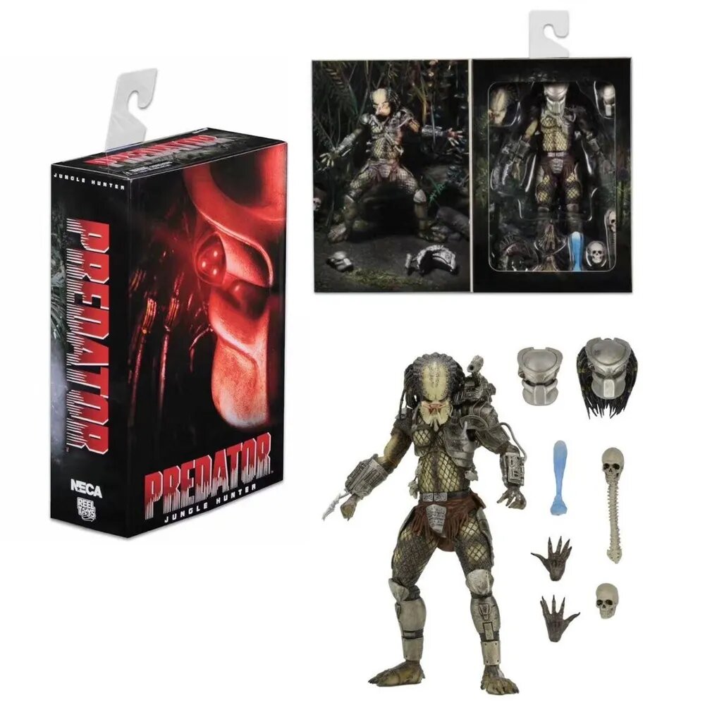 Фигурки NECA, Железный воин: Охотник в джунглях P1, издание Ultimate Deluxe Edition(The box is disassembled), передвижная модель в масштабе 7 дюймов
