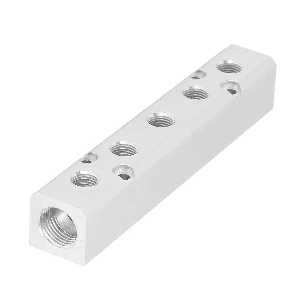 Коллектор пневматический G1/2 вход G1/4 выход 30x30 мм SY30-02-5F