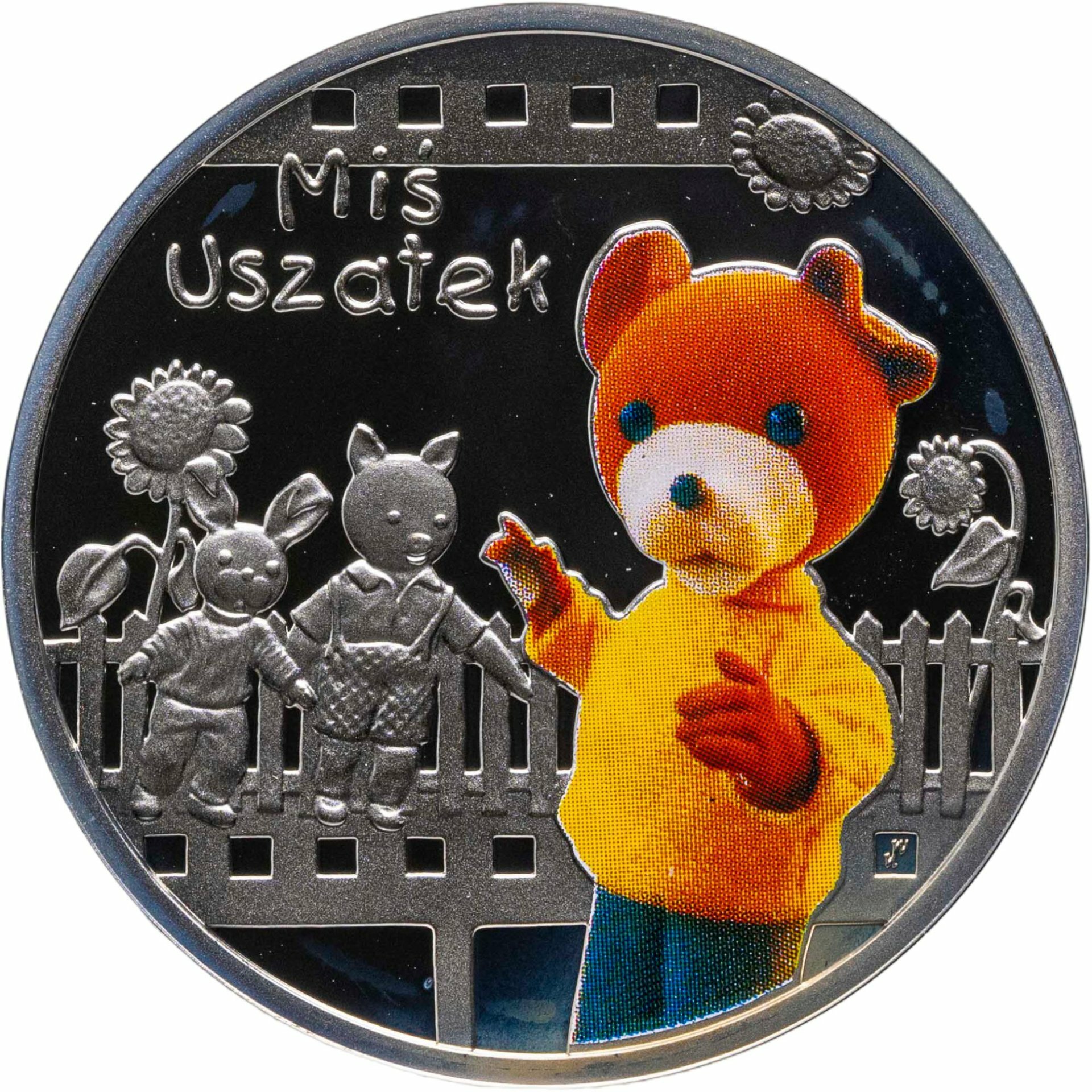 Остров Ниуэ 1 доллар 2010 "Мишка-ушастик", Серебро 925, в сохранности Proof