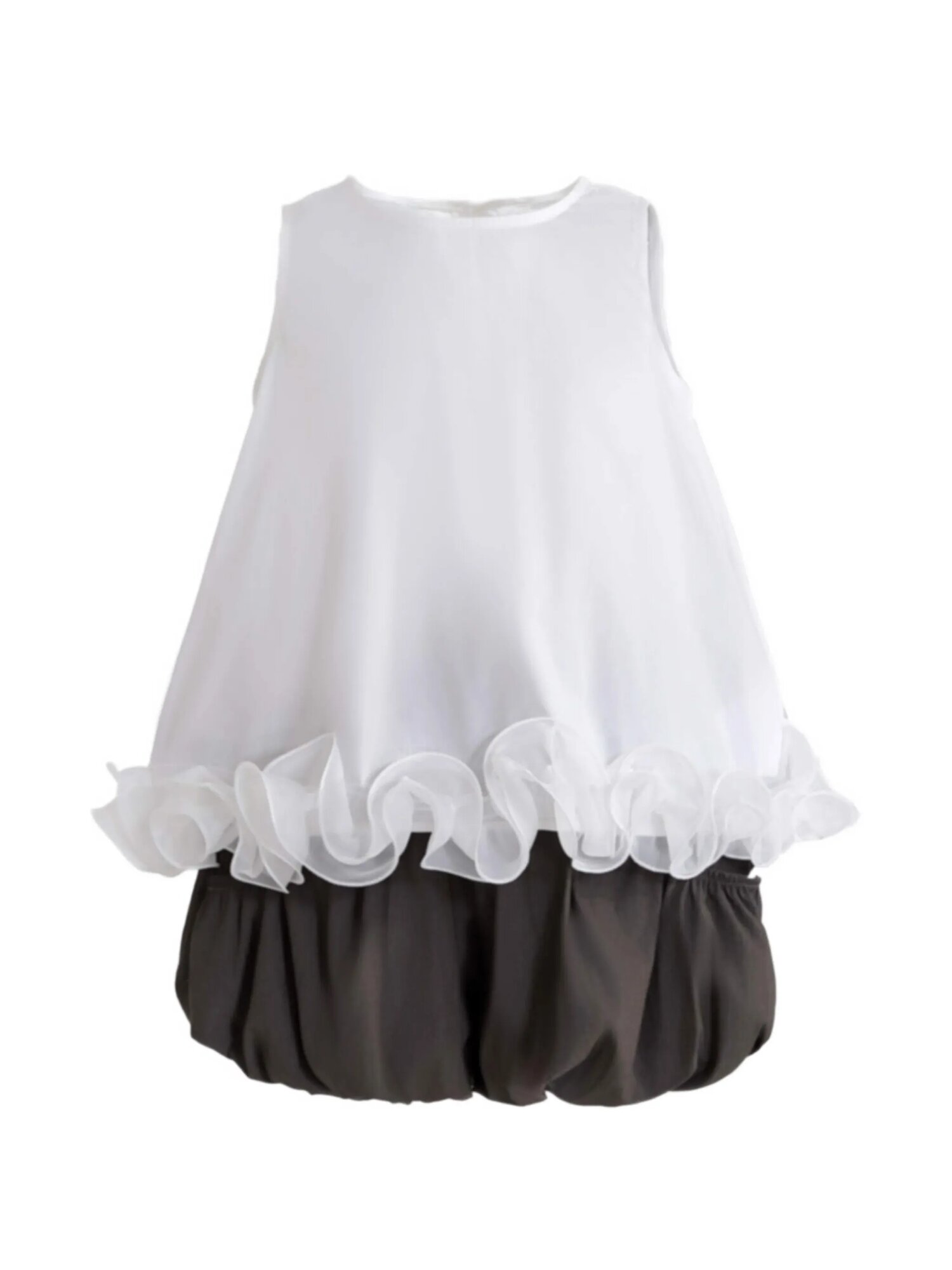 Топ Ruffle-trim puff skirt set