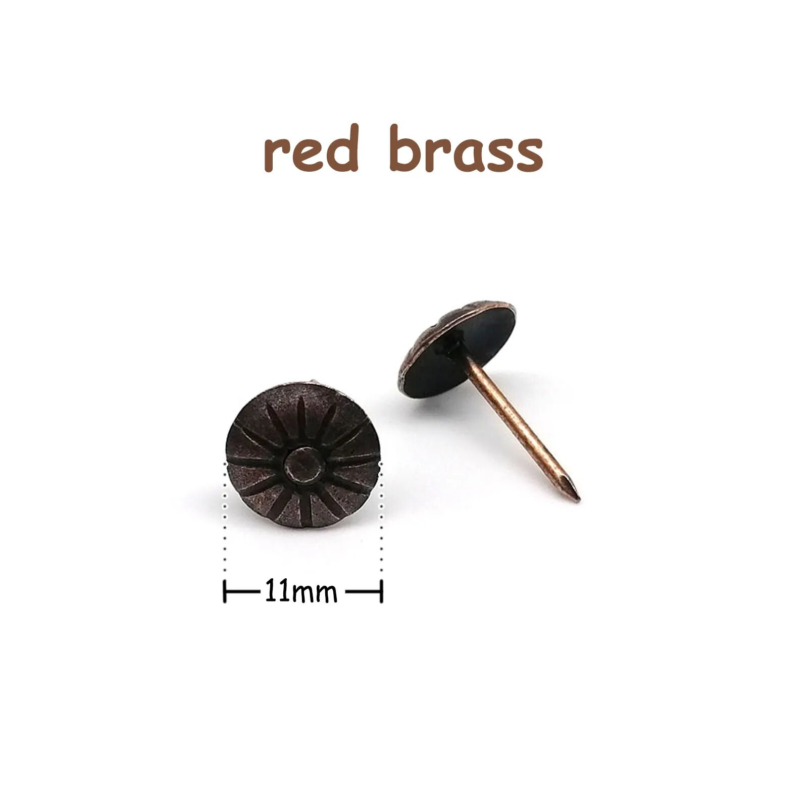 Михасту декоративные гвозди 100 шт. red brass