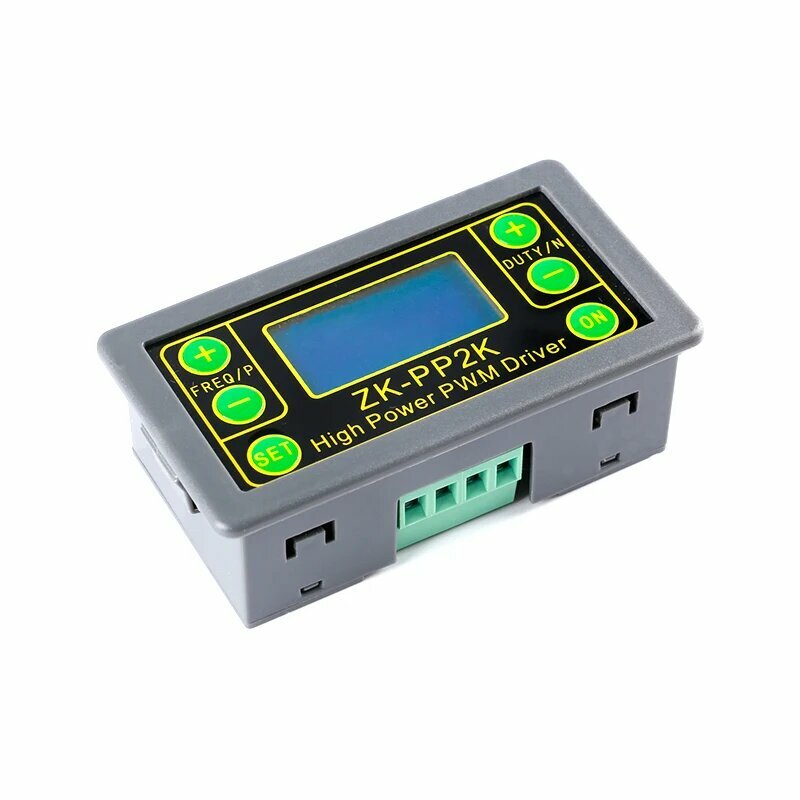 Модуль генератора PWM-сигналов ZK-PP2K 8A для управления двигателем/лампой, двухрежимный, с ЖК-дисплеем, регулируемой частотой и коэффициентом заполнения
