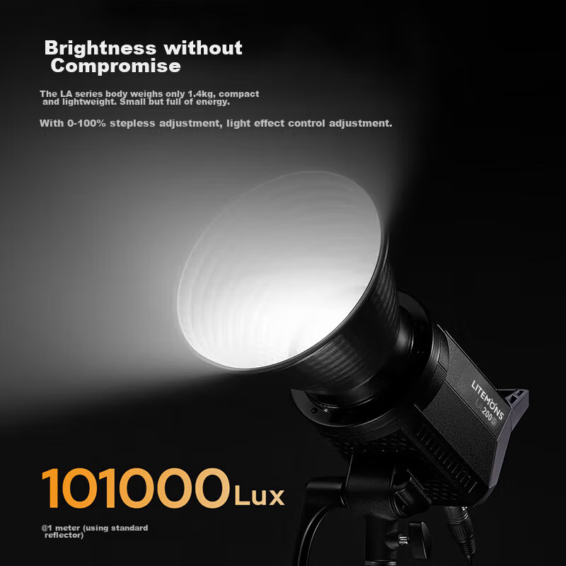 Godox LA200D LED Fill Light 200 Вт COB источник Двойная цветовая температура CRI≥99 для студийной съемки Цвет：LA200D