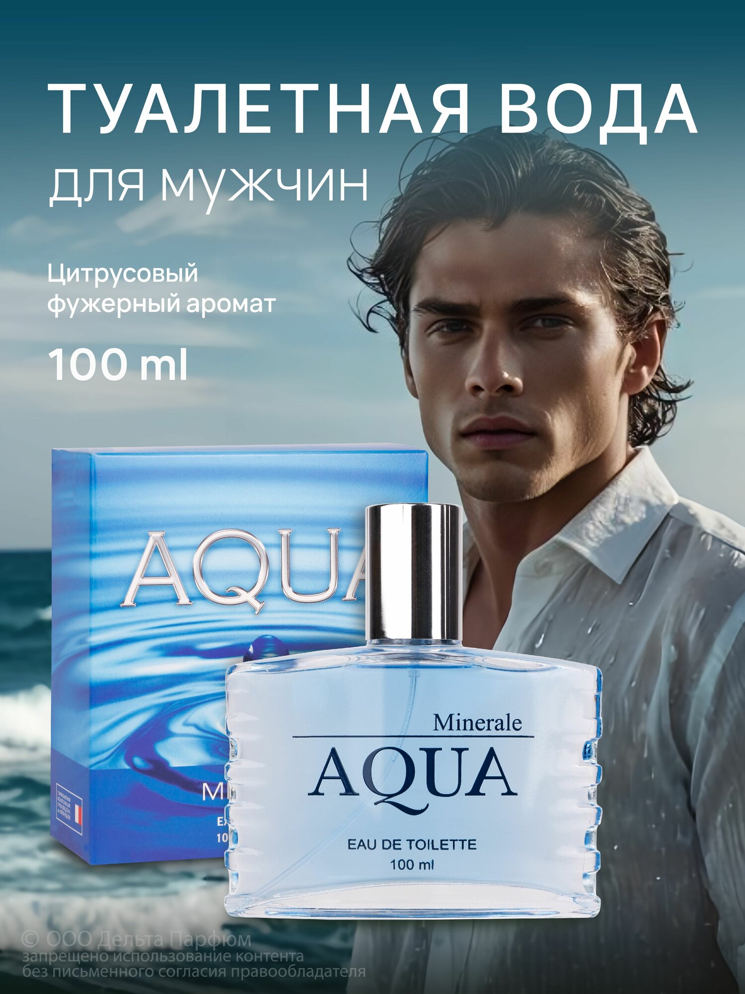 Туалетная вода мужская Aqua Minerale 100 мл.