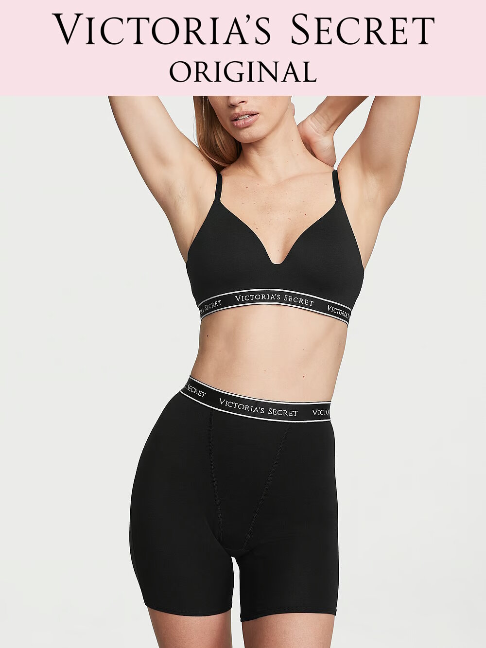 Трусы Victoria's Secret Logo Cotton High-Waist Boxer Brief