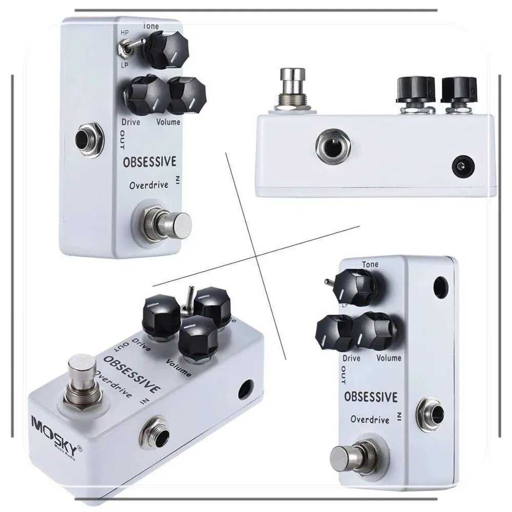 Педаль эффектов Obsessive OCD Overdrive для гитары и True Bypass